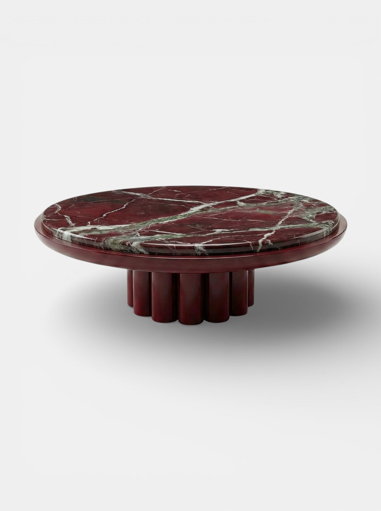 MARBERA Edoni Luxury Bordeaux Rosso Levanto Marble Table
